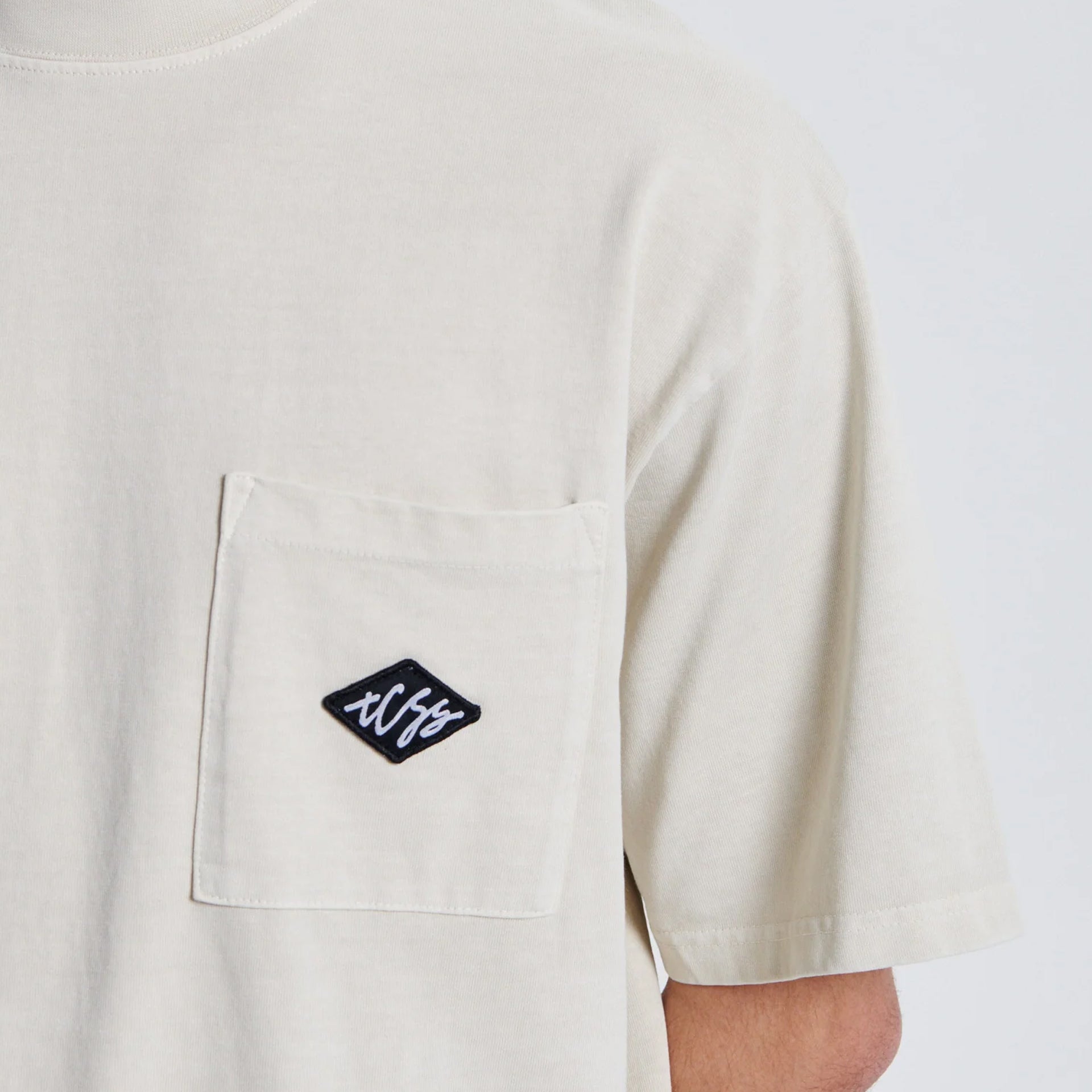 The Critical Slide Society Scribble Pocket Tee - Bone – ManGo Surfing