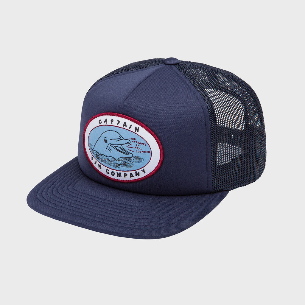 Captain Fin Approved Trucker Hat - One Size - Midnight Navy – ManGo Surfing