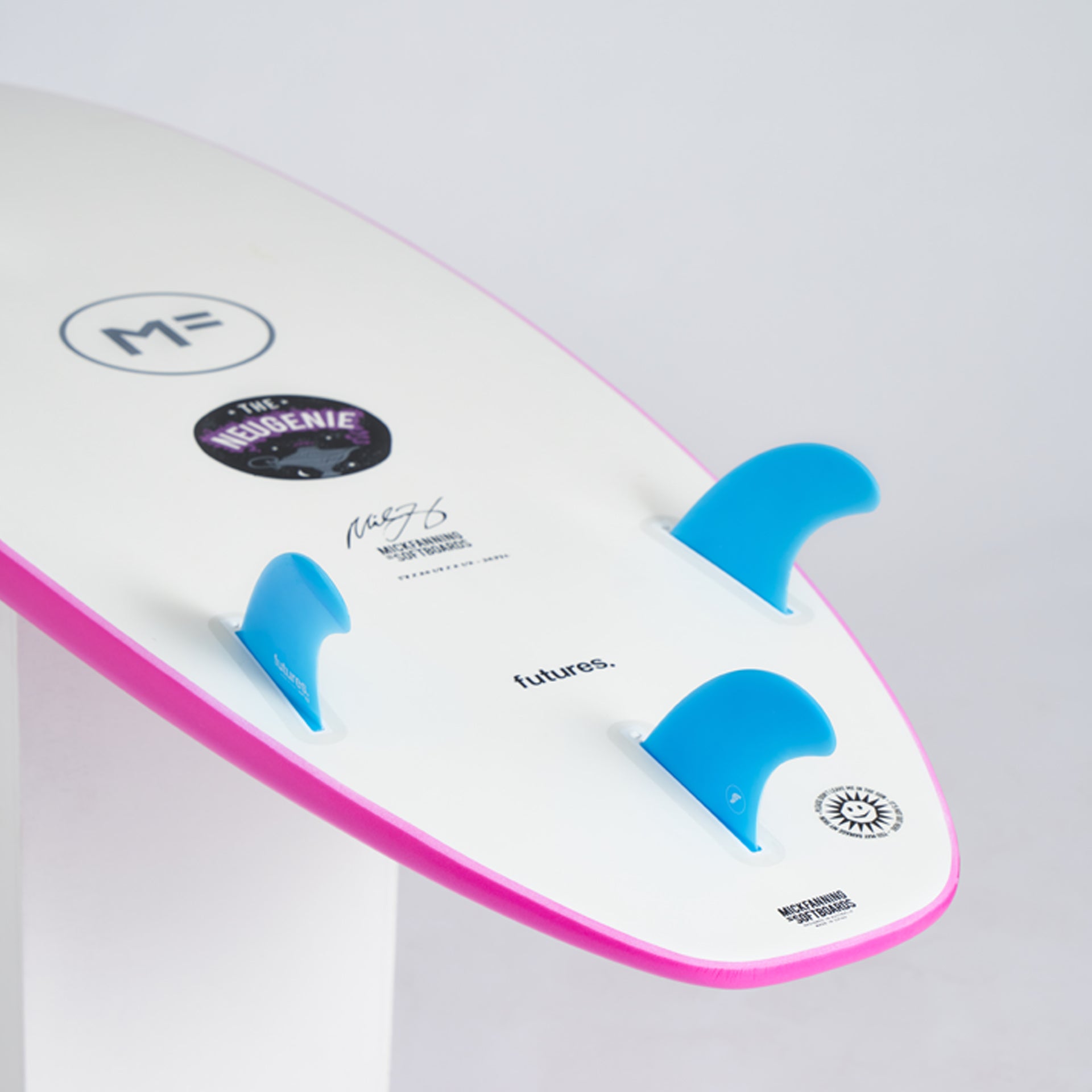 Mick Fanning Neugenie EpoxyLam Surfboard Futures 3 - Pink – ManGo Surfing