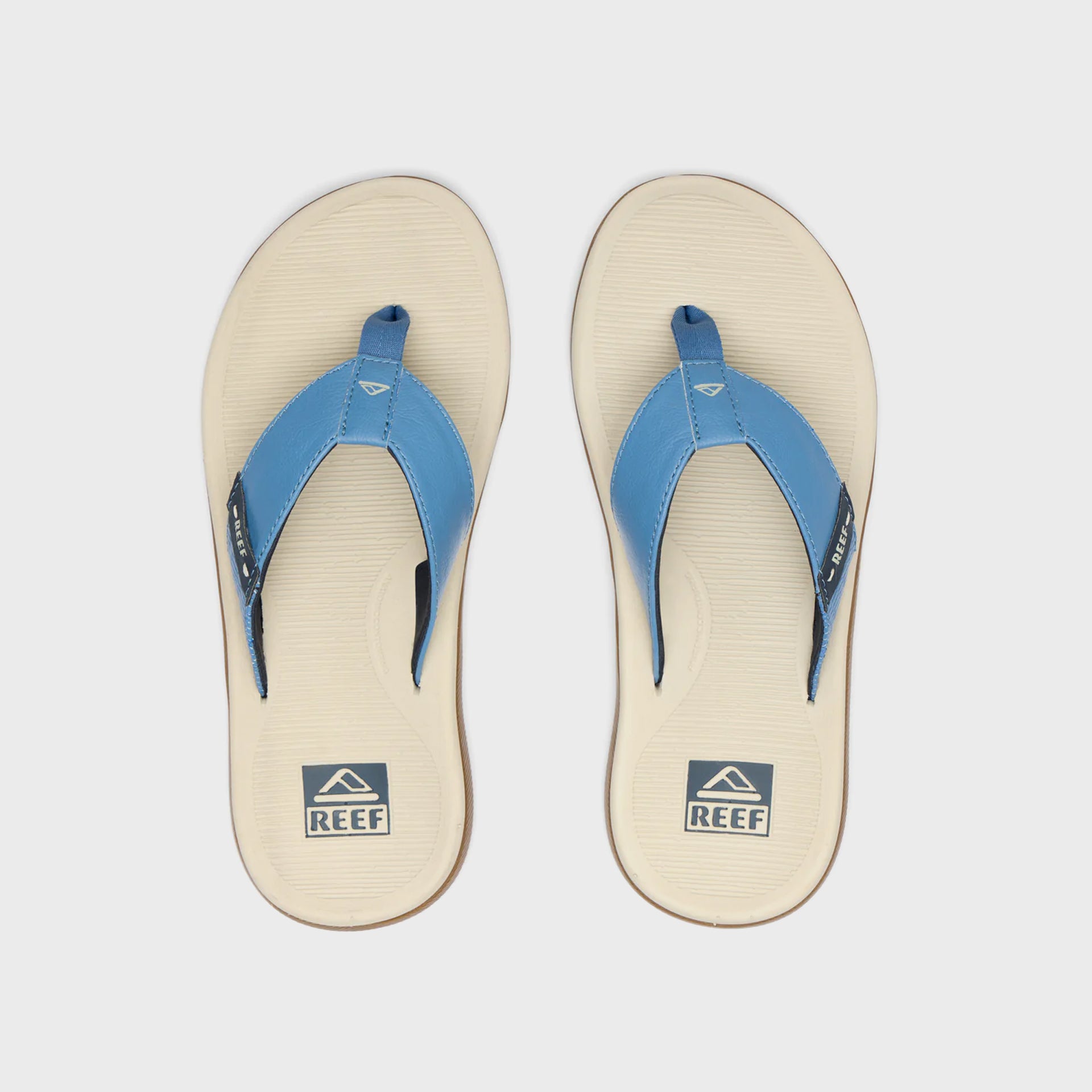 Reef Mens Santa Ana Flip Flops - Oat/Blue/Gum – ManGo Surfing