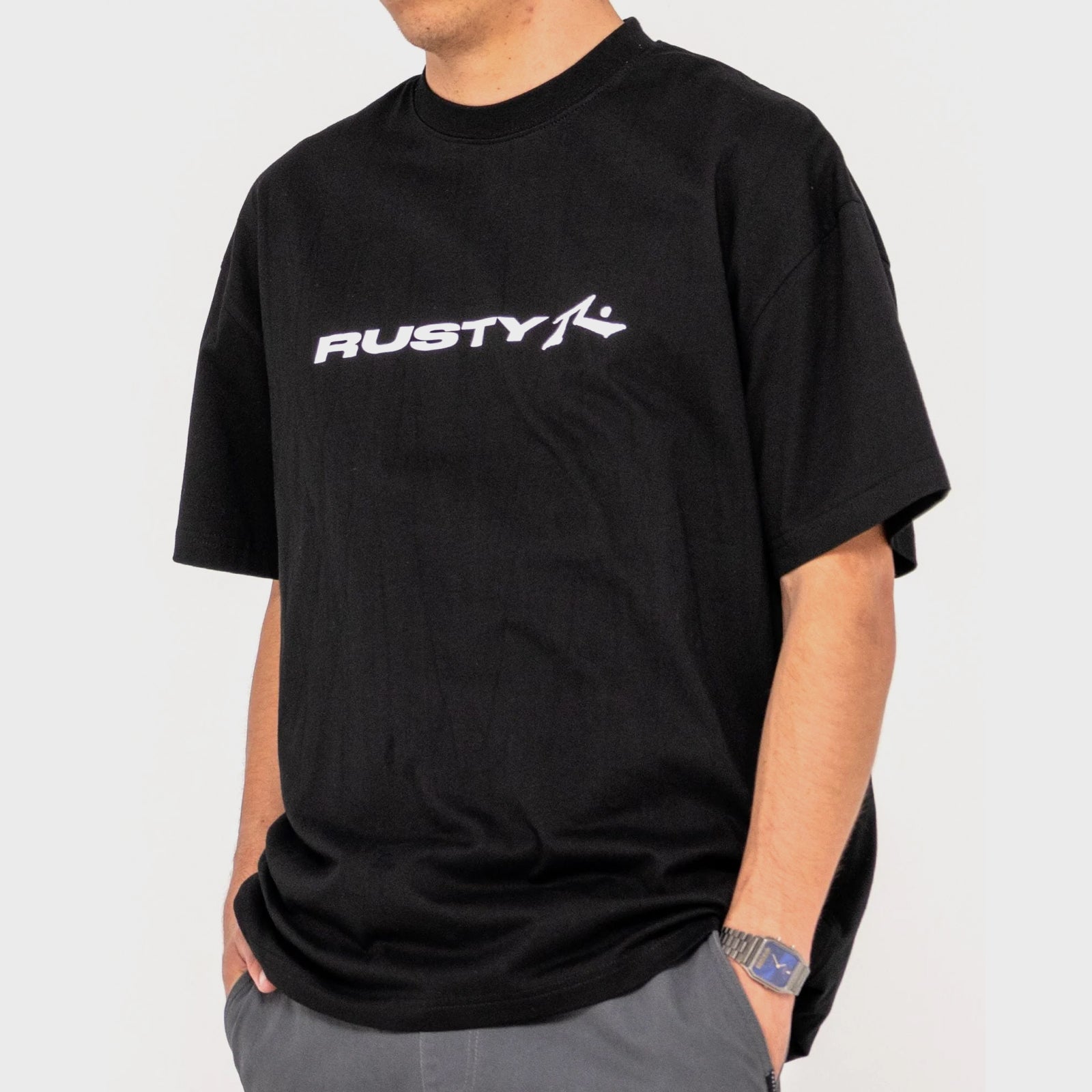 Rusty Mens Vital T-Shirt - Black – ManGo Surfing