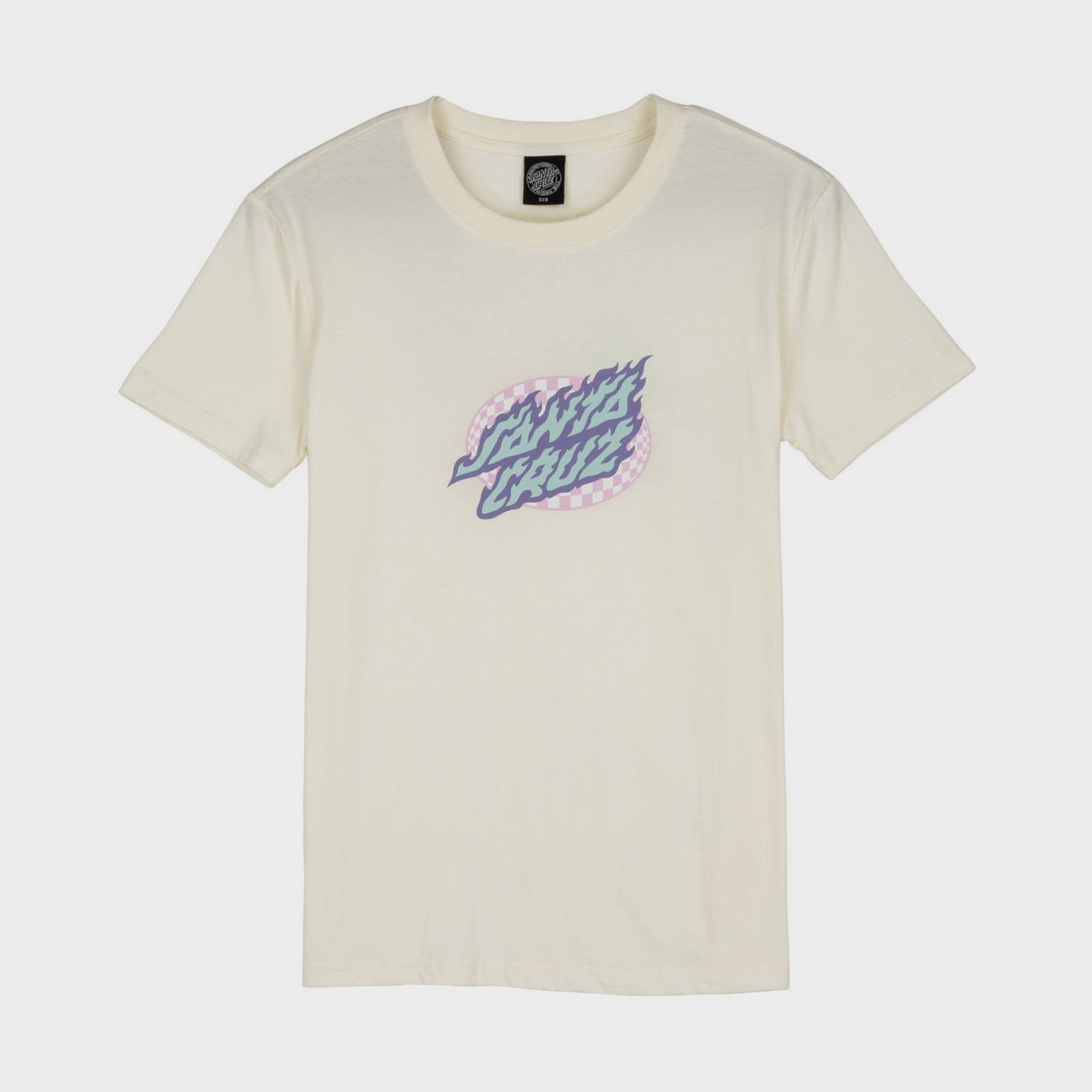 Santa Cruz Womens Goal Flame T-Shirt - Off White – ManGo Surfing