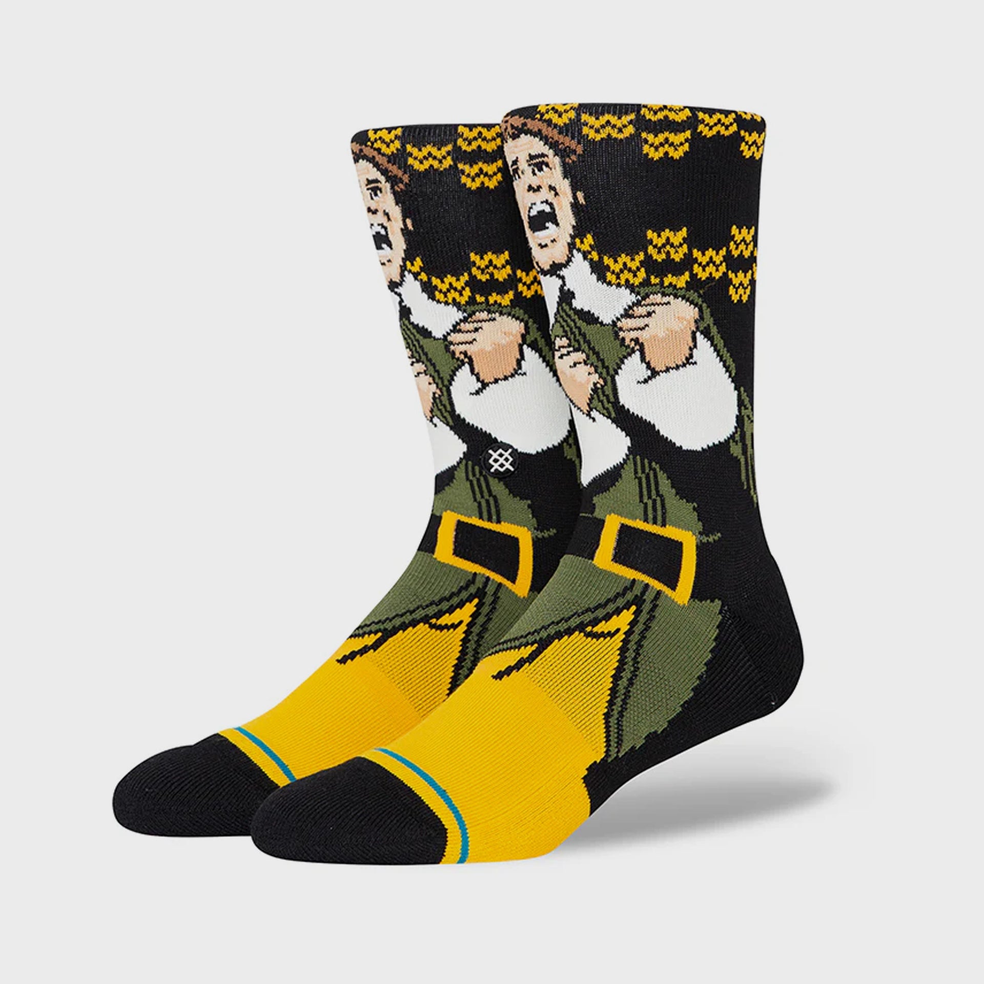 Stance Smilings My Favorite Crew Socks - Black – ManGo Surfing