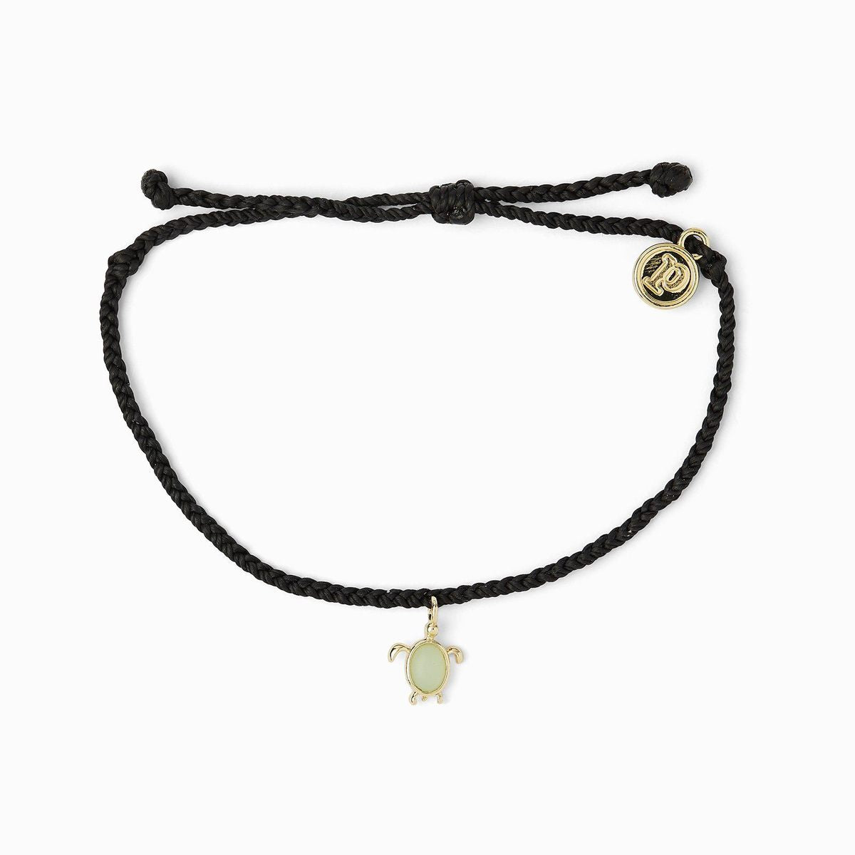 Pura Vida Sea Turtle Gold Bracelet - Black – ManGo Surfing